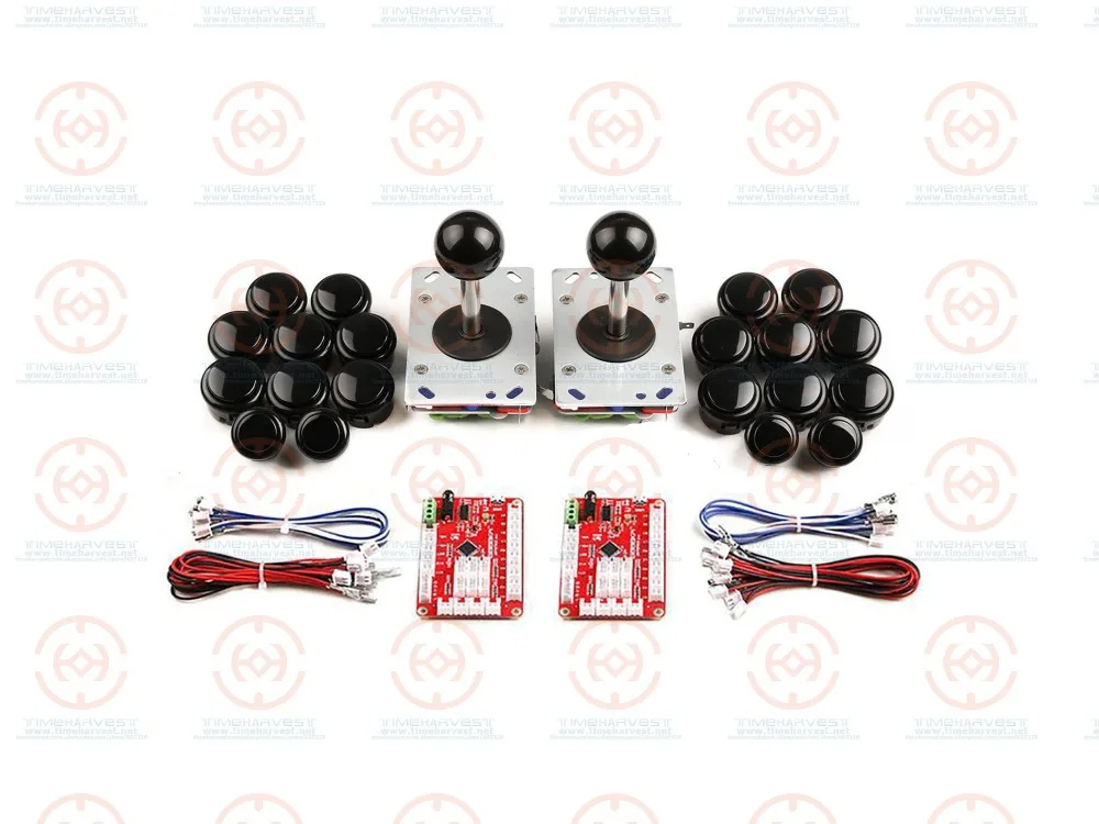 NEW 2 player Arcade parts kits Bundle including arcade joystick button ...