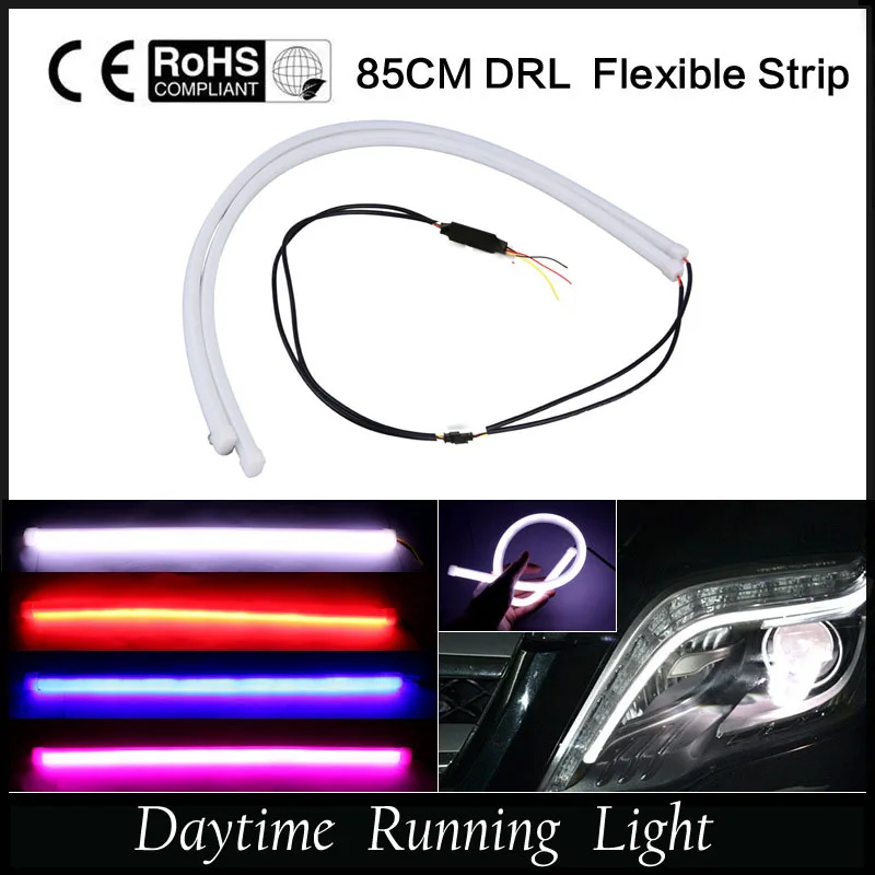 Dongzhen 1X 85cm Flexible LED Car External Light Tube Strip Car styling ...