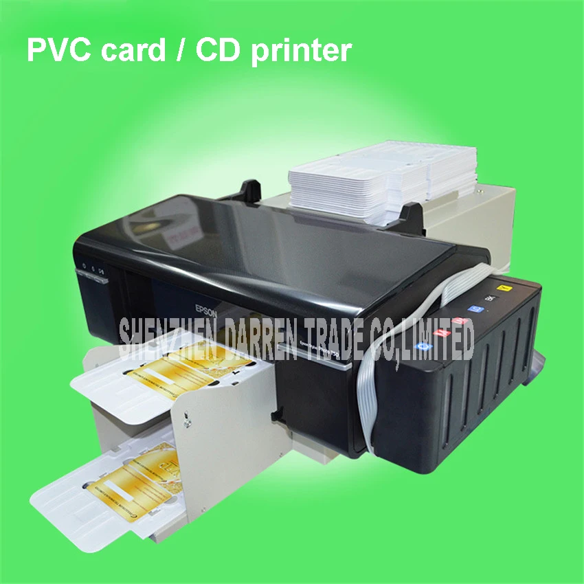110V 60HZ / 220V 50HZ Automatic PVC ID card printer plus 50pcs pvc tray ...