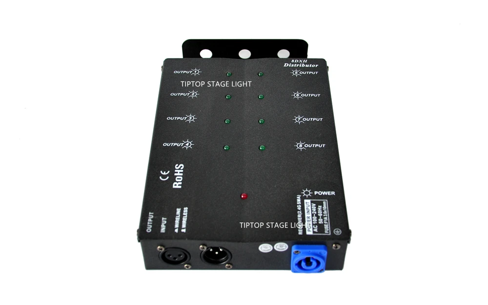 8 Branchs Professional DMX Distributor | Tiptoplight
