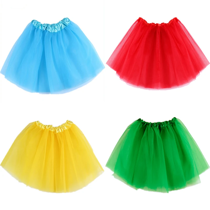 Tutu Yellow Neon Tutu Skirt For Girls - 3 Layer Net UV Flo Dance Skirt ...