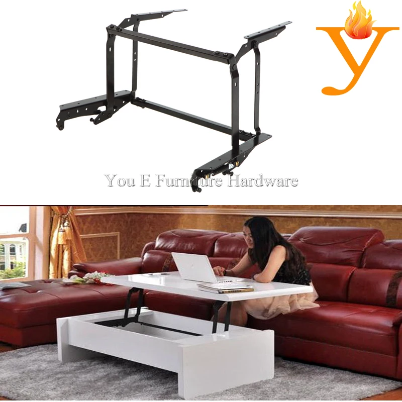 Lifting And Folding Furniture Hardware Coffee Table Mechanism With Gas ...