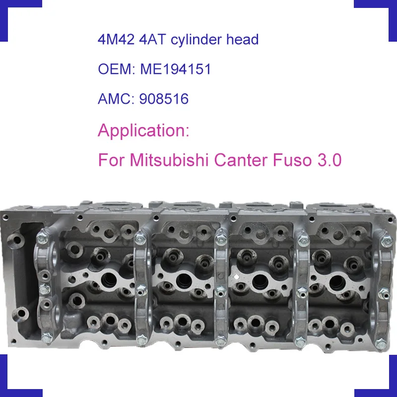 4M42 4M42 4AT 모터 엔진 실린더 헤드 미쓰비시 Canter Fuso 3.0TDi ME194151 908516 908 ...