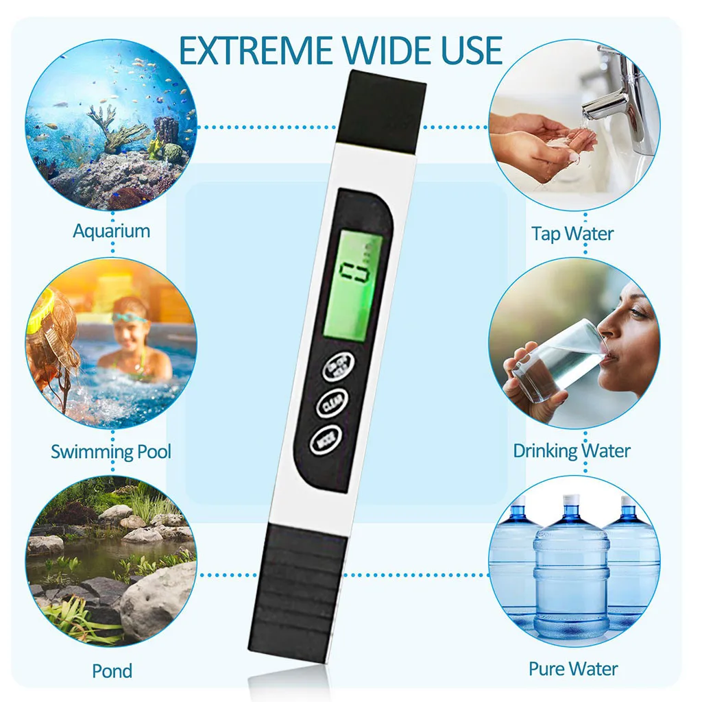 Meter Digital Water Tester Water Quality Tester Ideal Water Test Meter ...