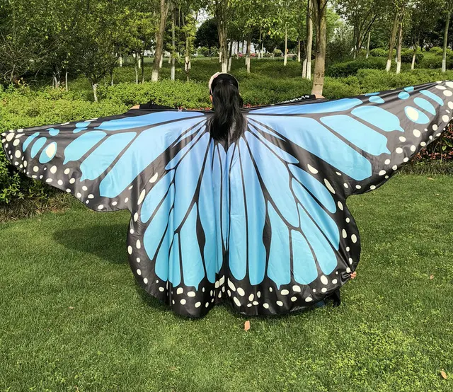 Blue Monarch Butterfly Wings
