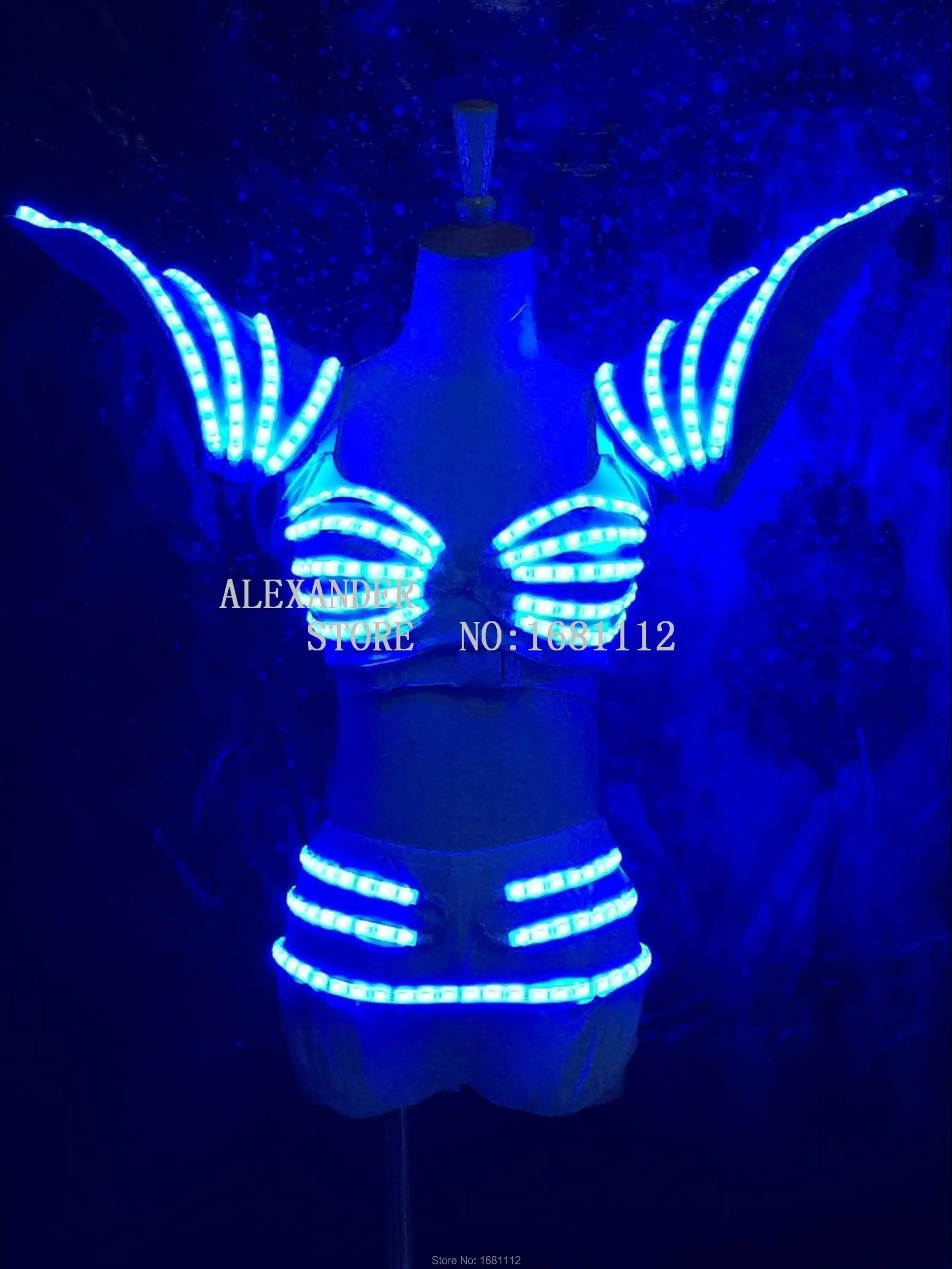 RGB Luminous costume/ woman luminous costume led/LED Ballet costume ...