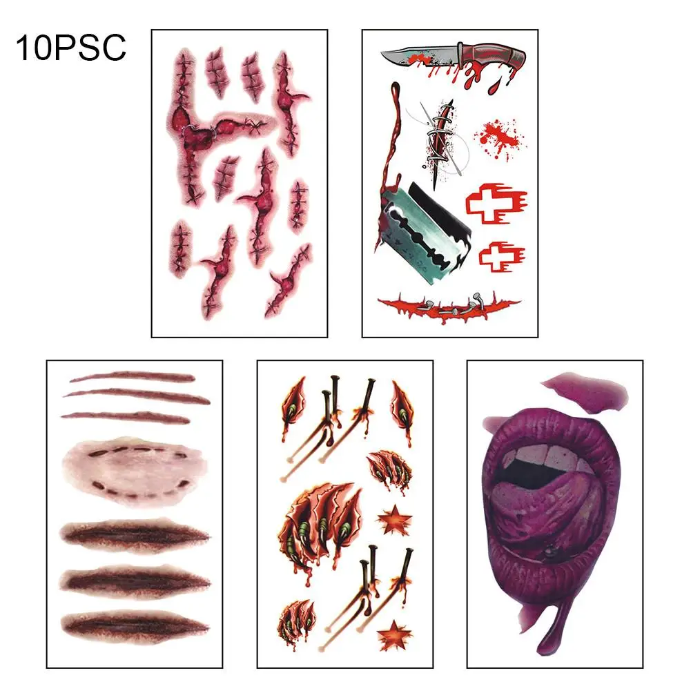 Halloween Scar Tattoos