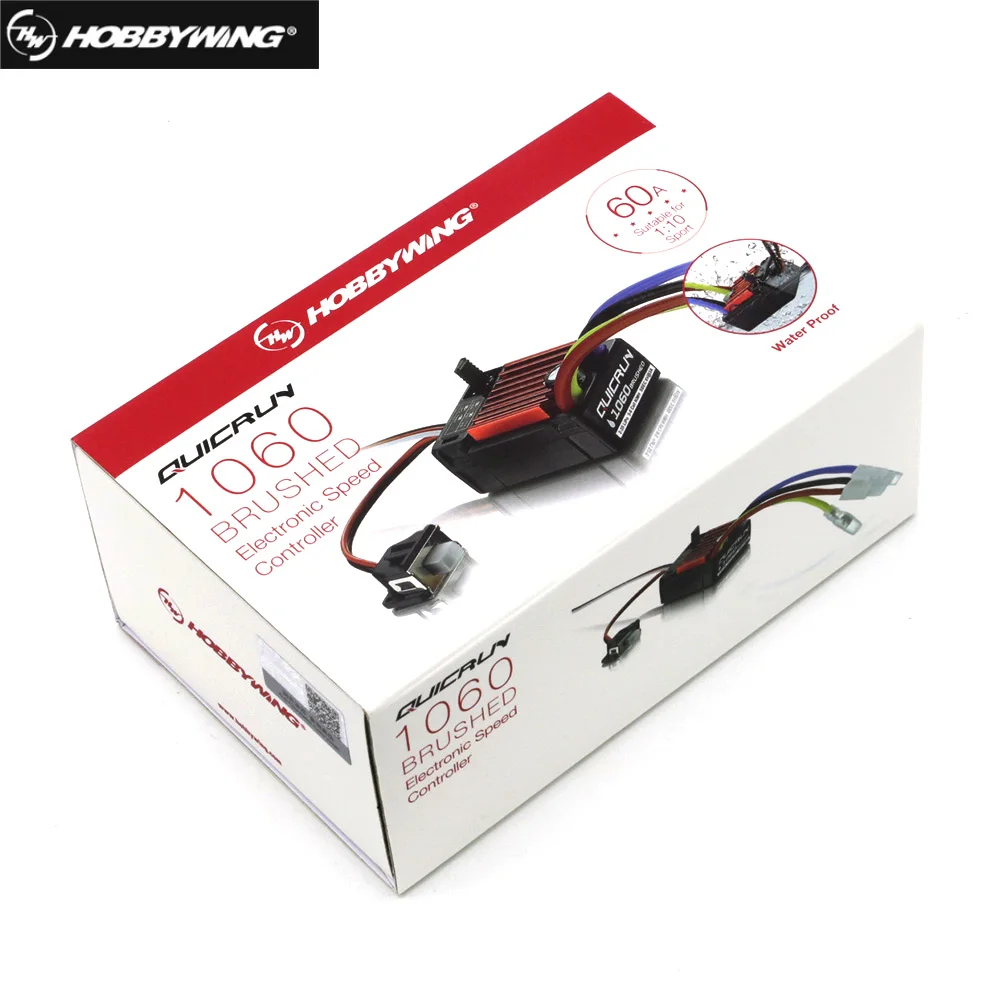 HobbyWing-QuicRun-1060-60A-Brushed-Electronic-Speed-Controller-ESC-For ...