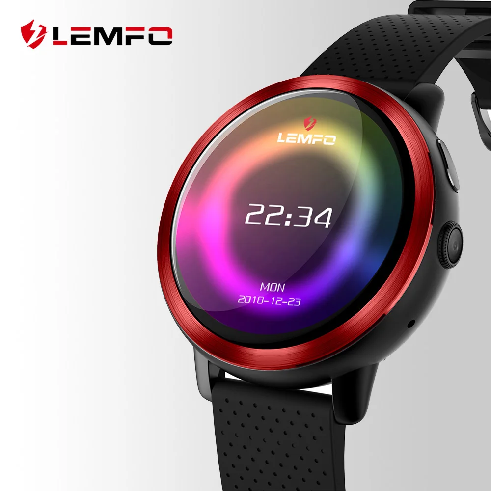 Lemfo lem8 pro 4g relógio inteligente android 7.1.1 3 gb + 32 gps 2mp ...