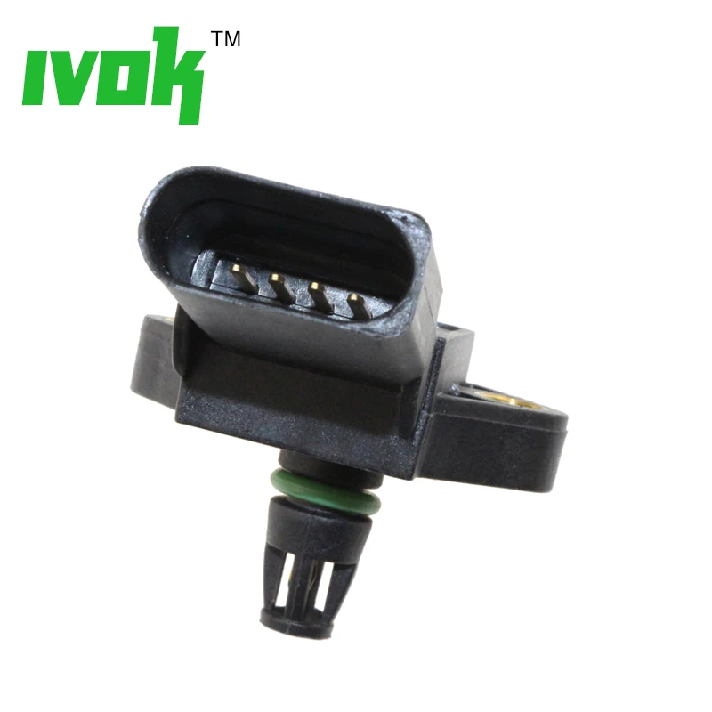 100% Test Intake Air Boost Pressure Map Sensor For Audi VW Seat Skoda ...