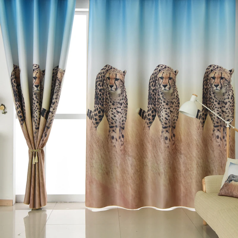 Single Panels Blackout Curtains for Bedroom Modern Living Room ...
