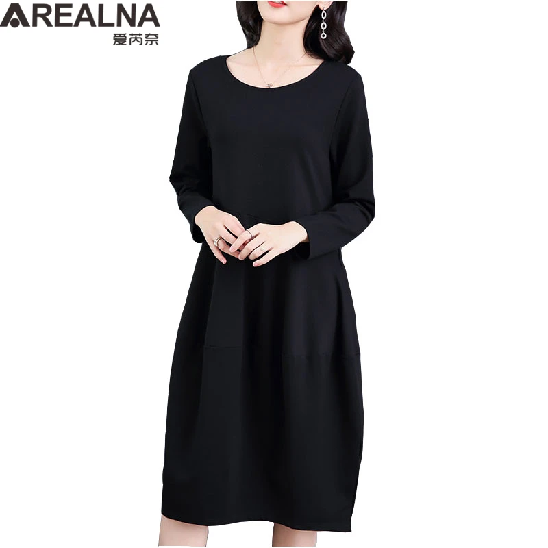 High Quality Elegant Black Chiffon Party Dresses Lady O Neck Plus Size