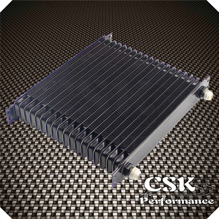 10.6"x12"x2" AN10 Trust 19 Row Engine Oil Cooler Universal For LS1 LS2 ...