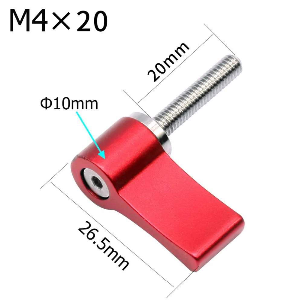 CNC M4 M5 M6*12mm 17mm 20mm Adjustable Hand Screw Tight Lock Screws for ...