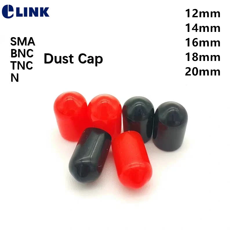 SMA BNC TNC N 커넥터 용 500pcs SMA 더스트 캡 12mm 14mm 16mm 18mm 20mm PVC 보호 커버 ...