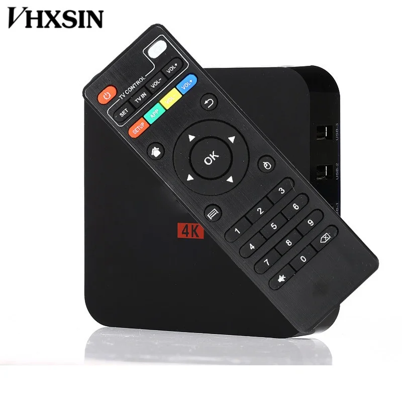 TV Box con Android 7,1, 2 piezas, 1G, 8GB, Amlogic S905W, Quad Core, H ...