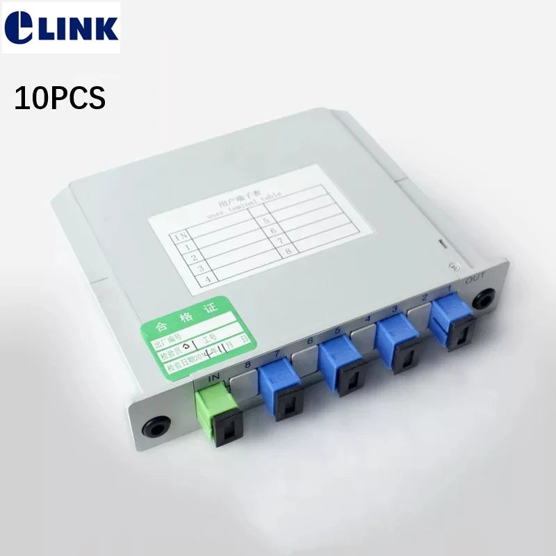 10pcs-1x4-LGX-box-fiber-Splitter-GEPON-FTTH-SM-SC-UPC-SC-APC-optical ...