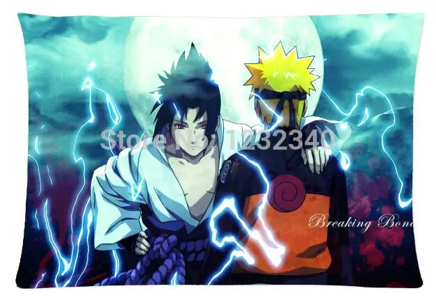 Cool-Pillowcase-Uzumaki-Naruto-and-Uchiha-Sasuke-Style-Pillow-Case-Twin ...