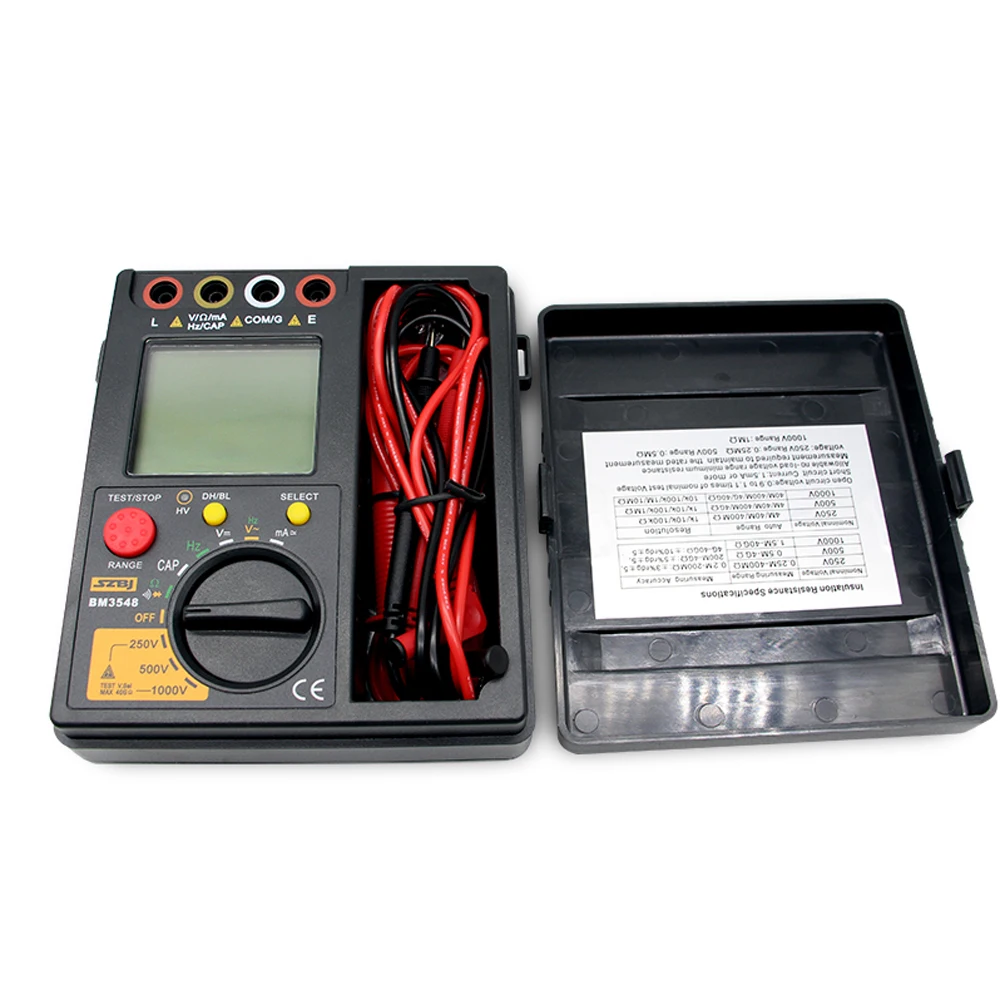 BM3549 1000V 2500V Resistance Meter 2 in 1 Digital Insulation ...