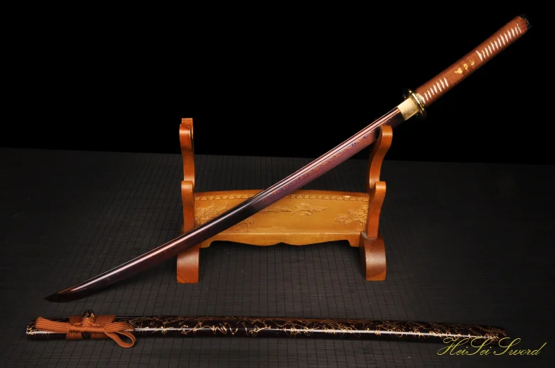 Hand Forged Sword Japanese Samurai Folded Steel Katana Reding Blade ...