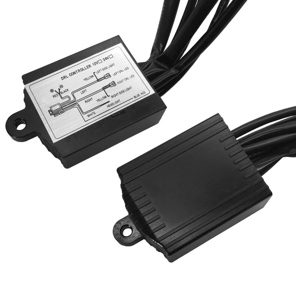 2018 Daytime Running LED Light DRL Relay Harness Control On Off Dimmer ...