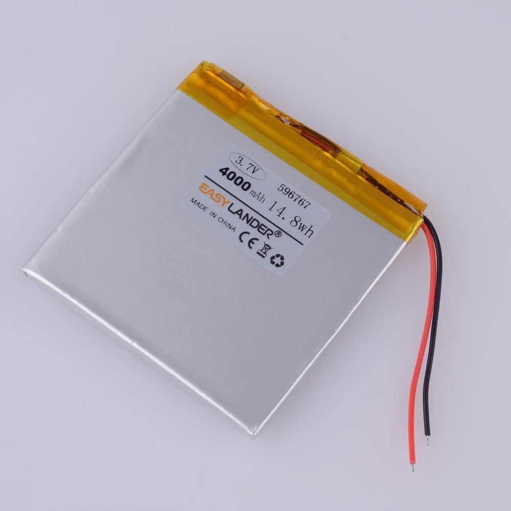 596767 606767 3.7v 4000mah Rechargeable Li Polymer Li-ion Battery For ...
