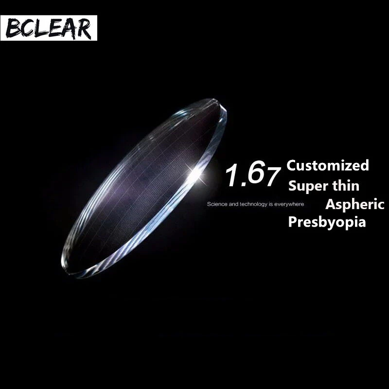 BCLEAR 1.67 Aspheric Ultra Thin Eyeglass Prescription Lenses Customized ...