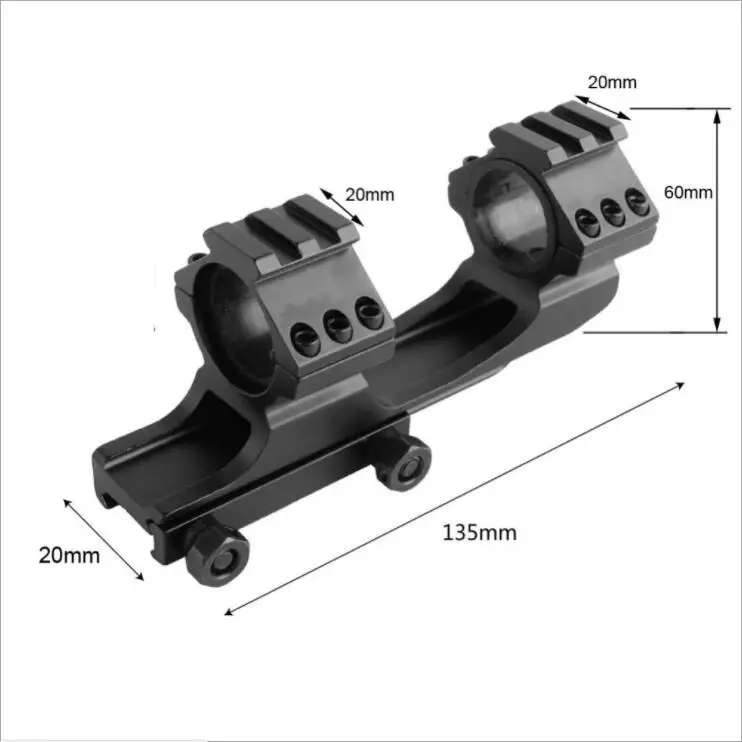 Quick Release Scope Mount 25.4mm 30mm Dual Ring Cantilever Heavy Duty ...