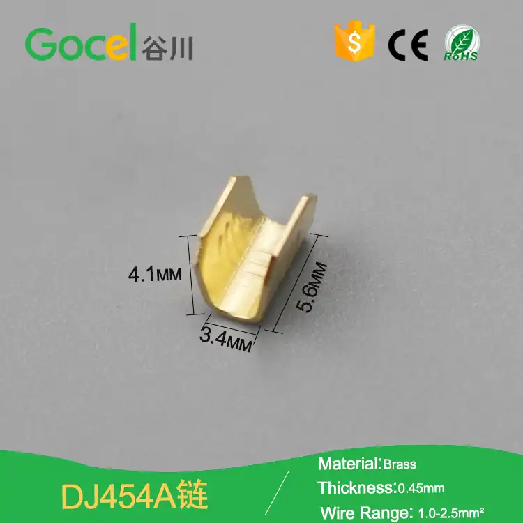 U shape terminal,wire crimp terminal,brass electrical connector,DJ454A ...