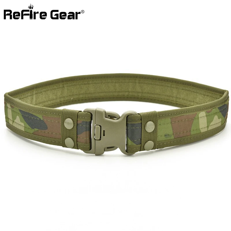 Camouflage Tactical Army Belt For Men SWAT Military Equipment Combat ...