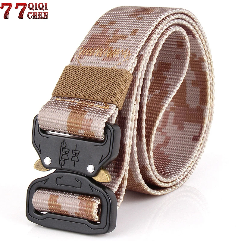 Military Tactical Nylon Belts Men Army Combat Heavy Duty Adjustable ...