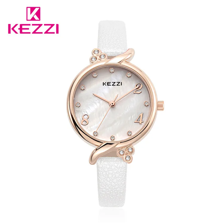 KEZZI Brand Fashion Elegant Women Leather Strap Wristwatch Women ...