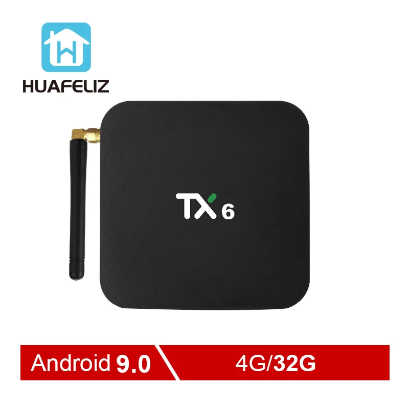 Tx6 스마트 안드로이드 9.0 tv 박스 4g 32g allwinner h6 쿼드 코어 2.4g + 5g 듀얼 와이파이 bt 4.1 셋톱 박스 4 k hd h.265 ...
