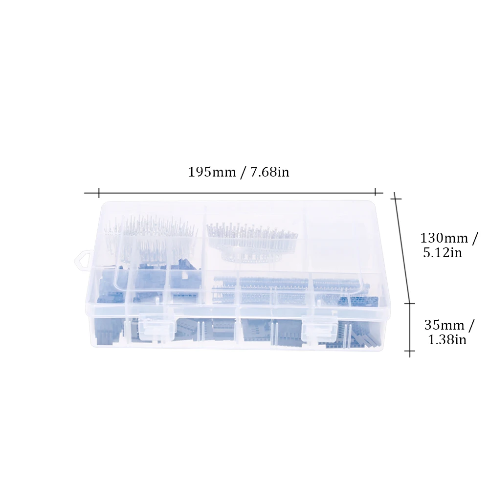 775PCS 2.54mm PCB Jumper Wire Pin Header Connector 10Row 40Pin Box ...