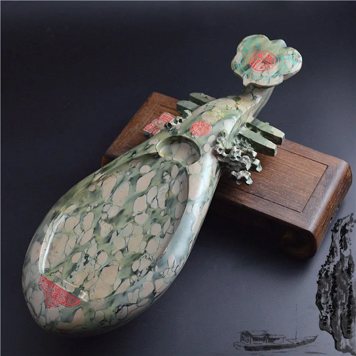 Chinese Calligraphy Inkstone Collection Ink Stone Pi-pa Chinese Gift ...