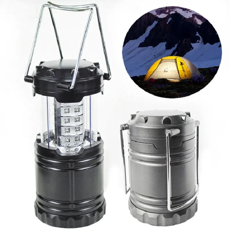 Linterna plegable de 30 LED para acampar, lámpara colgante portátil ...