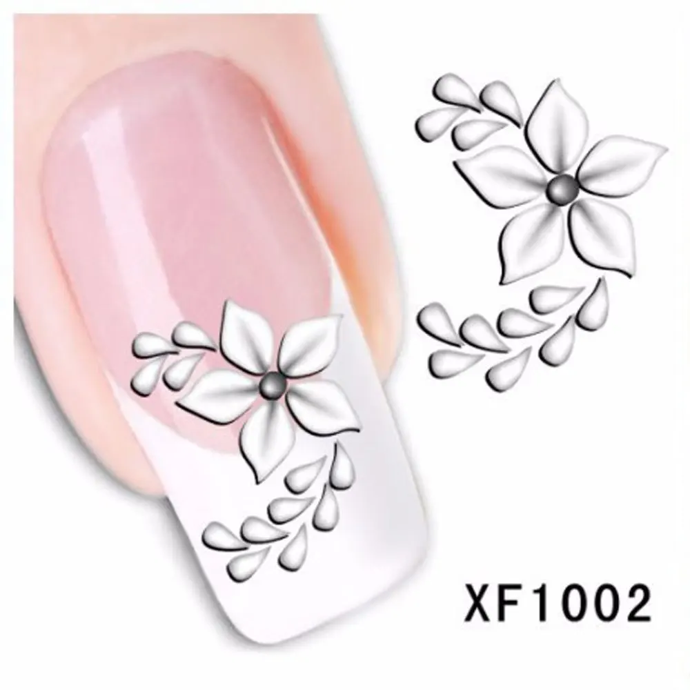 Colorful Stylish Water Transfer Nail Art Stickers Tips Decoration