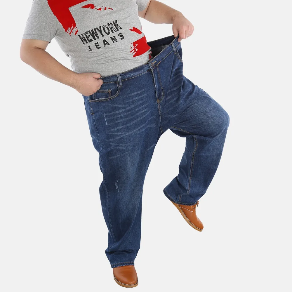 Plus size 46 48 Men jeans High Stretch Fabrics Big and Tall Large ...