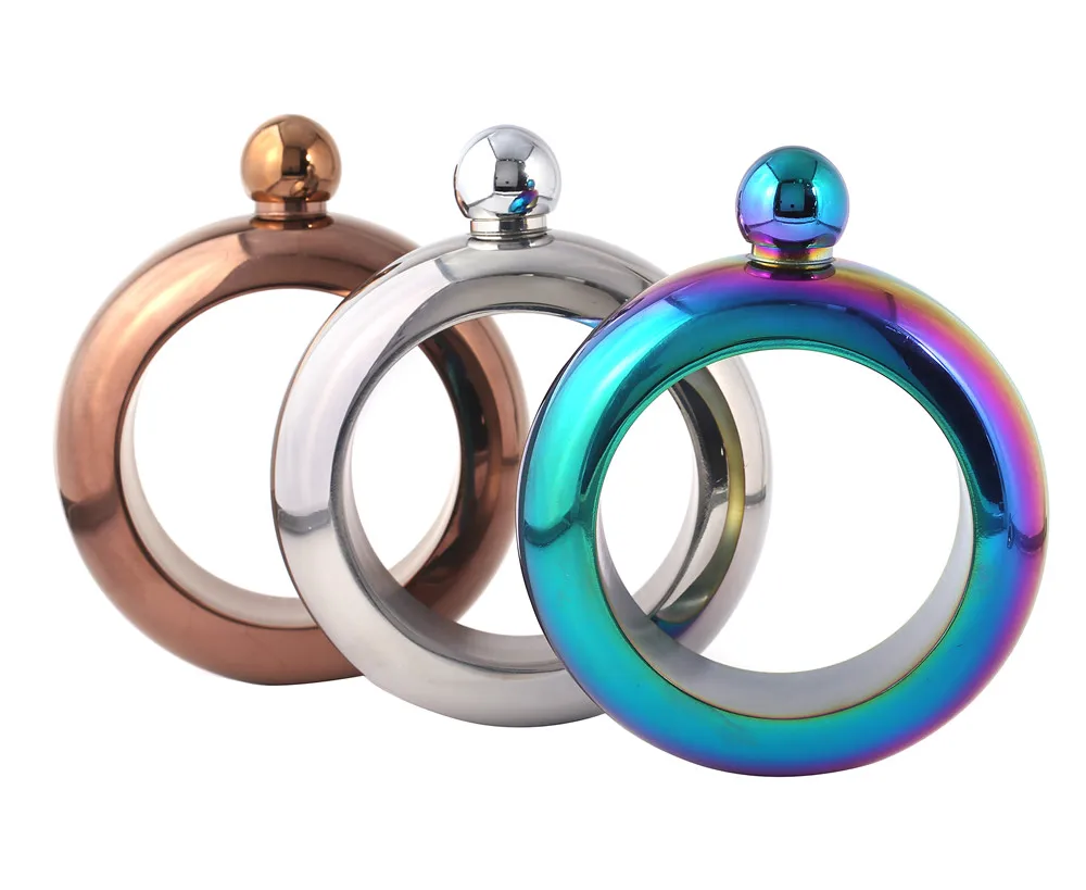 High-Quality-3-5-oz-Stainless-Steel-Flask-Bracelet-Alcohol-Whisky-Hip ...