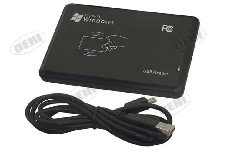New 125KHz RFID Reader EM4100 TK4100 USB Proximity ID EM RFID Card ...
