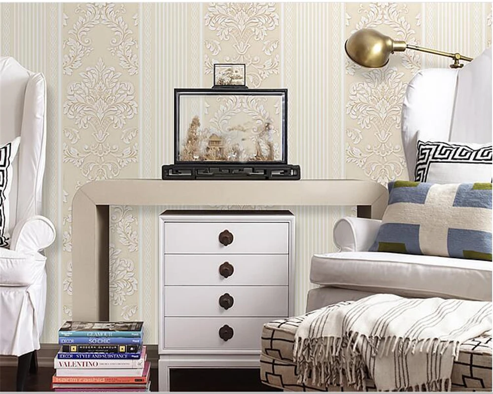 beibehang-behang-Vertical-non-woven-fabric-simple-European ...