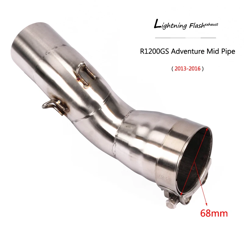 51/68 mm Mid Pipe for BMW R1200GS ADV Adventure 2013-2016 Slip On ...