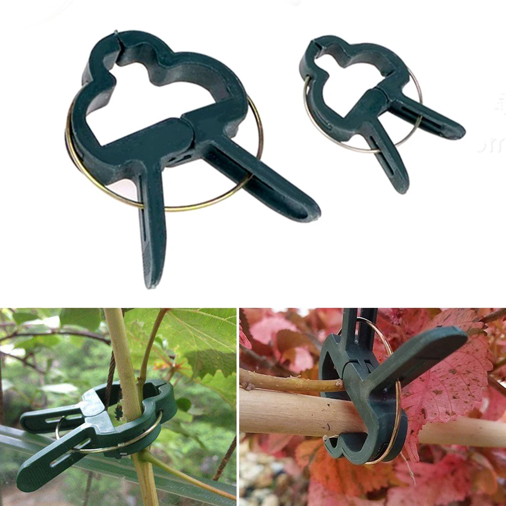 80pcs/set Garden Plant Clips Plastic Fixed Figure Plant Pin Clips Ties ...