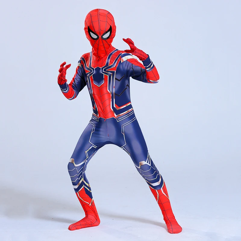 Latex Spiderman Costume for Kids Halloween Superhero Party Cosplay ...
