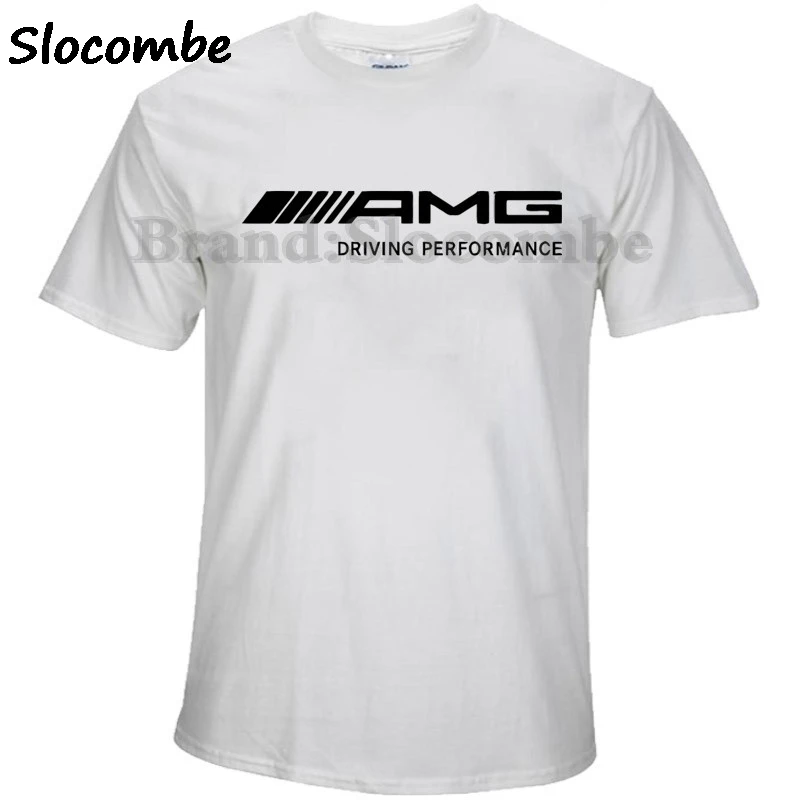 Fashion AMG T Shirt Men Short Sleeve Cotton T Shirts Mercedes Benz Amg ...