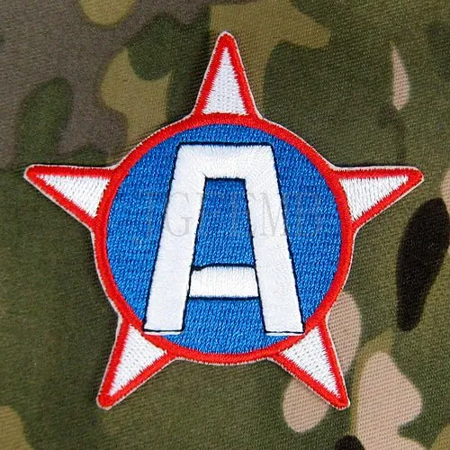 Full Embroidered Superhero The Avengersfive pointed star Captain ...