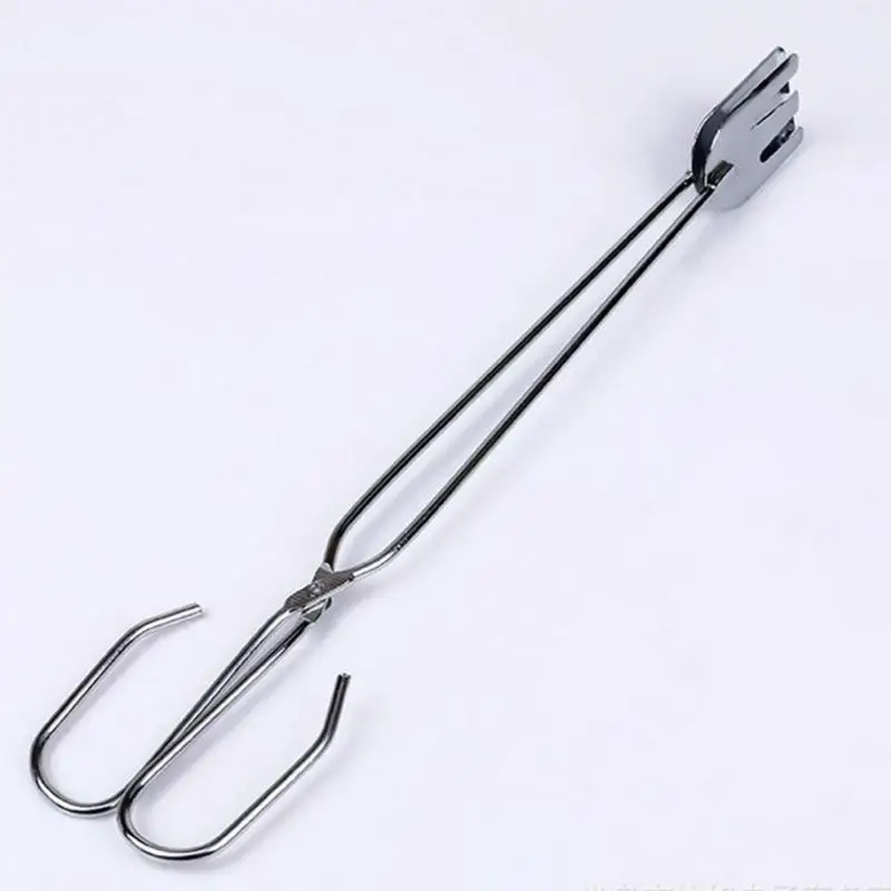 Stainless Steel BBQ Clamp Cooking Utensils Food Salad Serving Tongs ...