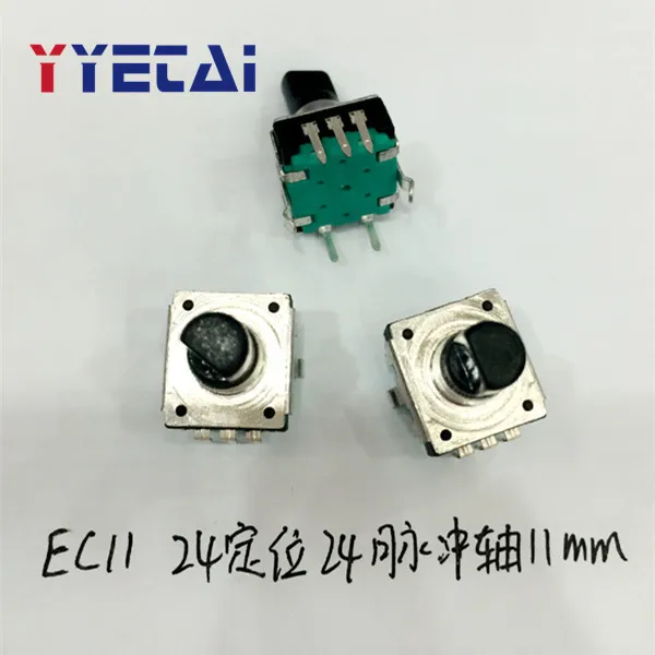 Ec11 Encoder With Switch 24 Number Of Positions Pulse Length 11mm Knob ...