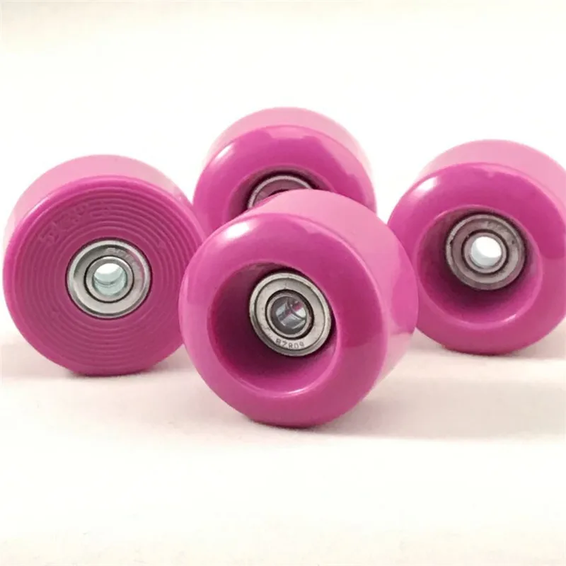 4pcs/bag Original Wheels With Bearings Traditional Double Row Skates ...
