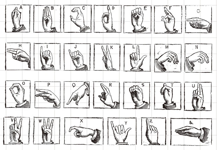 Gesture letters stamp Clear Stamp for Scrapbooking Transparent Silicone ...